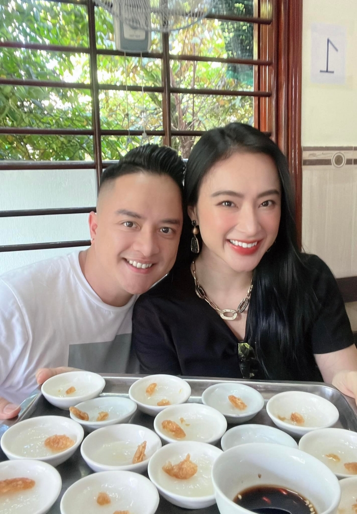 Bắt trọn cảnh Cao Thái Sơn rạng rỡ bên Anglea Phương Trinh, dân mạng đồng loạt khen trai tài gái sắc